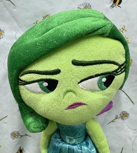 DISNEY STORE PIXAR Inside Out Movie Disgust Green Plush Soft Toy Female ...