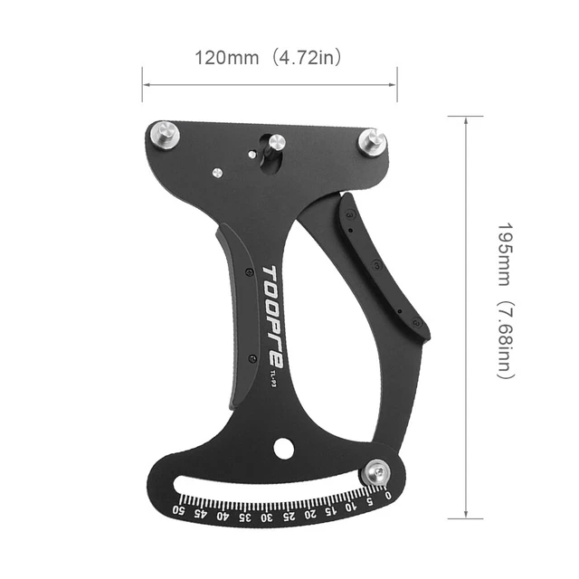 SPOKE TENSION METER Wire Tension Adjustment Tool Ergonomic for Mountain ...