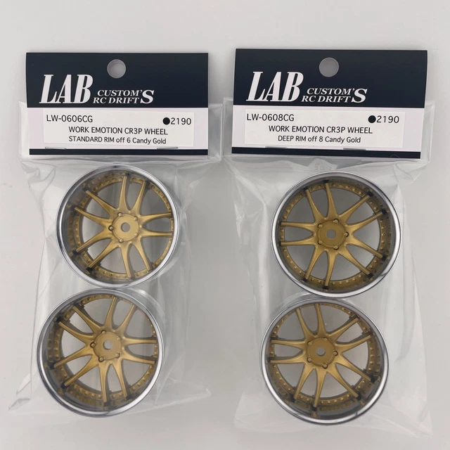 LAB LW-0606CG / LW-0608CG WORK EMOTION CR3P WHEEL Candy Gold RC Wheel ...