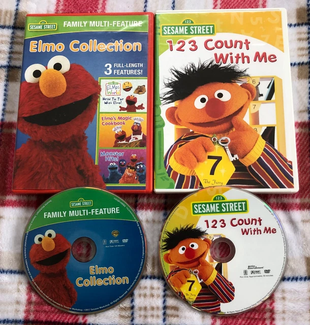 SESAME STREET: ELMO COLLECTION/1-2-3 COUNT WITH ME | 2 DVD Lot, No ...