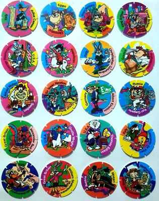 WALKERS LOONEY TUNES World Tazos Complete Set of 20 - 1996 £40.54 ...