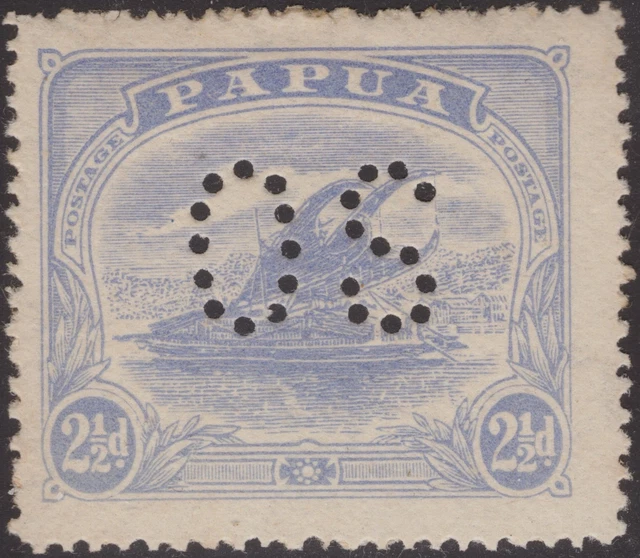 PAPUA MONOCOLOUR LAKATOI 2½d ultramarine “OS", mh $35.99 - PicClick AU