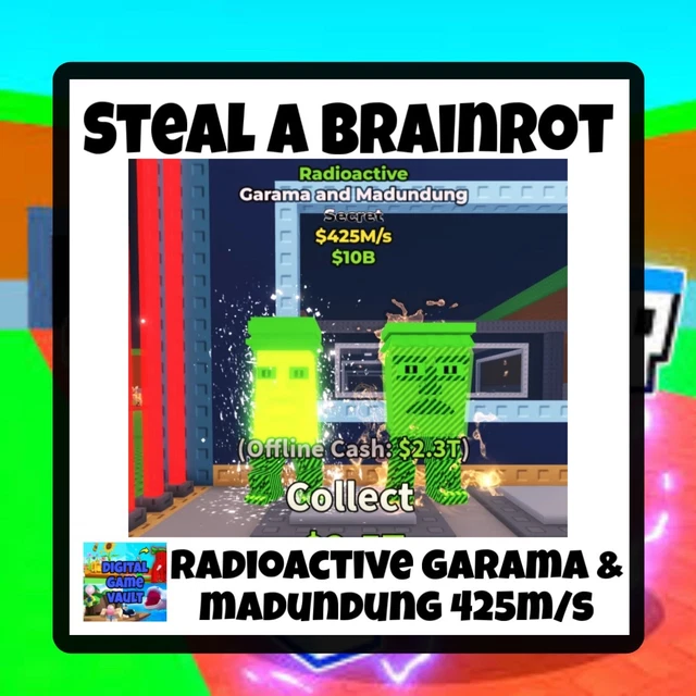 STEAL A BRAINROT Radioactive Garama 925M/S $244.67 - PicClick AU