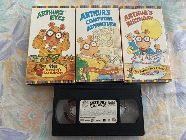 4 VHS~ ARTHURS Computer Adventure Arthur’s Eyes, Arthur Scary Story And ...