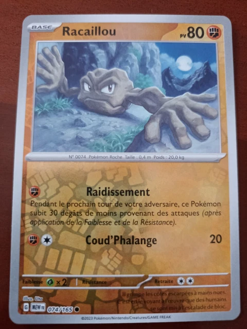 CARTE POKÉMON RACAILLOU Reverse 074/165 Ecarlate et Violet 3.5 151 EUR ...