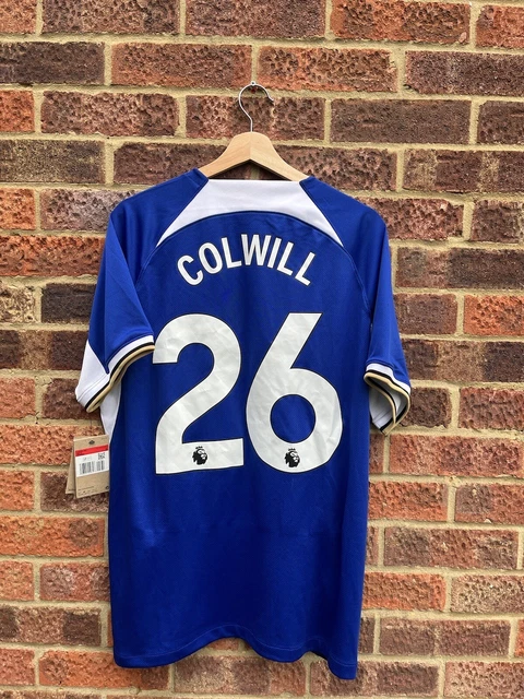 AUTHENTIC CHELSEA 2023/24 Home Football Shirt, Levi Colwill 26 , Large ...