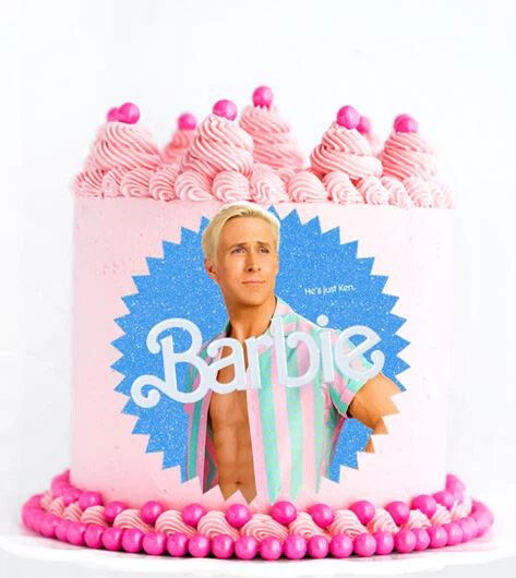 BARBIE MOVIE KEN Edible Cake Topper Image Barbie Ken Edible Cake ...