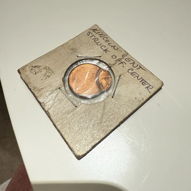 LINCOLN PENNY COIN Struck Off Center Flaw Error - No Date £13.38 ...