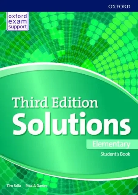 SOLUTIONS: ELEMENTARY: STUDENT'S Book and Online Practice Pack Tim Falla (u. a.) EUR 64,90 ...