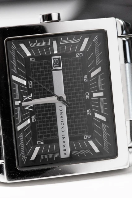 OROLOGIO DA UOMO ARMANI EXCHANGE Smart Quadrante Nero Acciaio Inox Ref ...