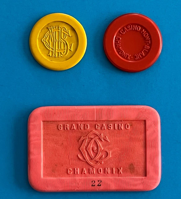 ANCIENS JETONS DU GRAND Casino Chamonix Mont-Blanc / Old Chamonix ...