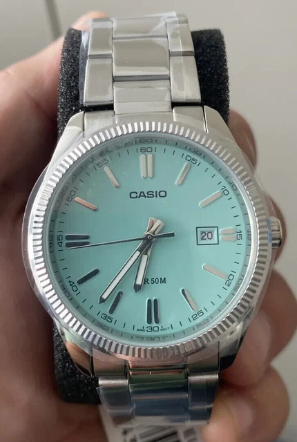 CASIO ‘TIFFANY BLUE' Watch Brand New | MTP-1302PD-2A2VEF | Free ...