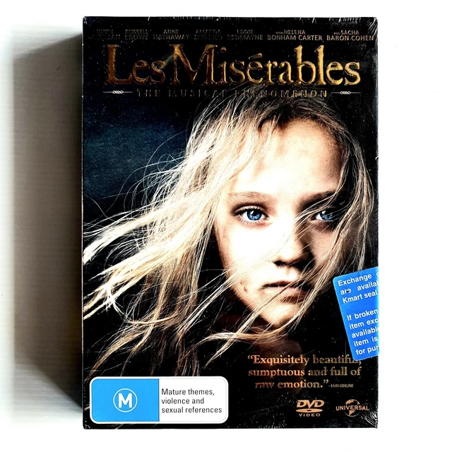 LES MISERABLES DVD, 2012 The Musical Phenomenon, Jackman, Hathaway ...