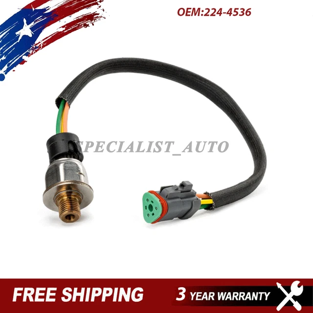 FUEL RAIL OIL Pressure ICP Sensor For Caterpillar C7 C9 Highway CAT 224 ...