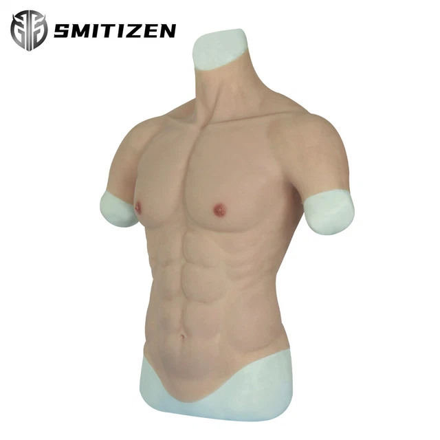 Realistic Silicone Muscle Suit Fake Muscles Silicone Male Chest