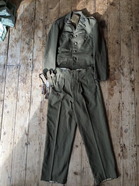 BRITISH ARMY WW2 RASC Service Corps Dress Officer Uniform Dated 1942 ...