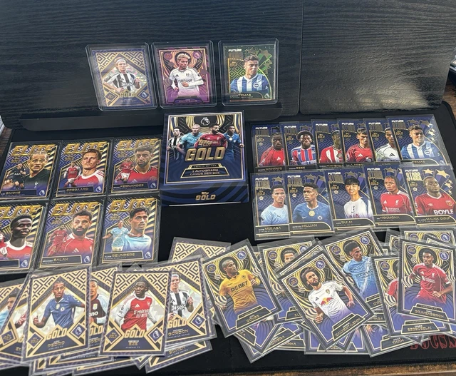 TOPPS GOLD PL 2025/2026- Lot 60 Cards - Numbered, Inserts, RC, Base ...