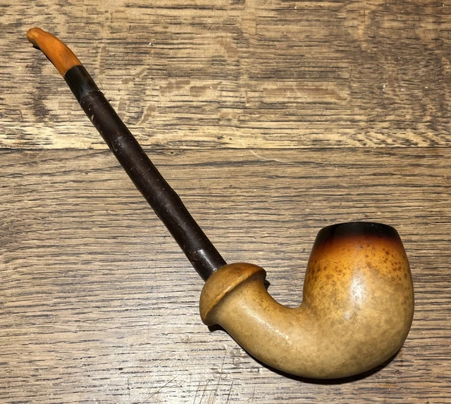 GROSSE PIPE BOULE en écume De Mer (Foyer 7x9,5x5,3 cm) EUR 15,00 ...
