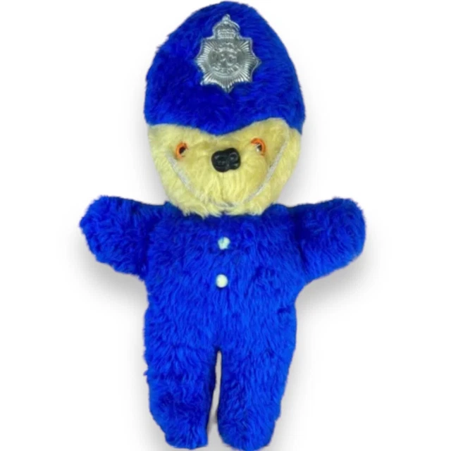 VINTAGE PC POLICE Officer Constable Bobby Blue Fur 16” Bear Plush ...