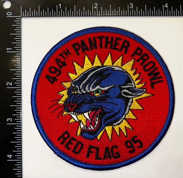 USAF RED FLAG 1995 494th Fighter Squadron Panther Prowl patch EUR 24,61 ...