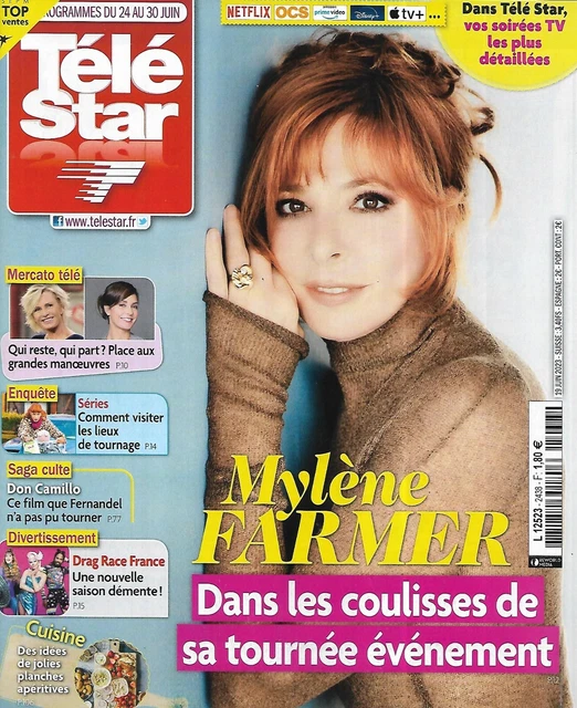 TELE STAR N°2438 24/06/2023 Mylène Farmer/ Séries:Lieux de tournage ...