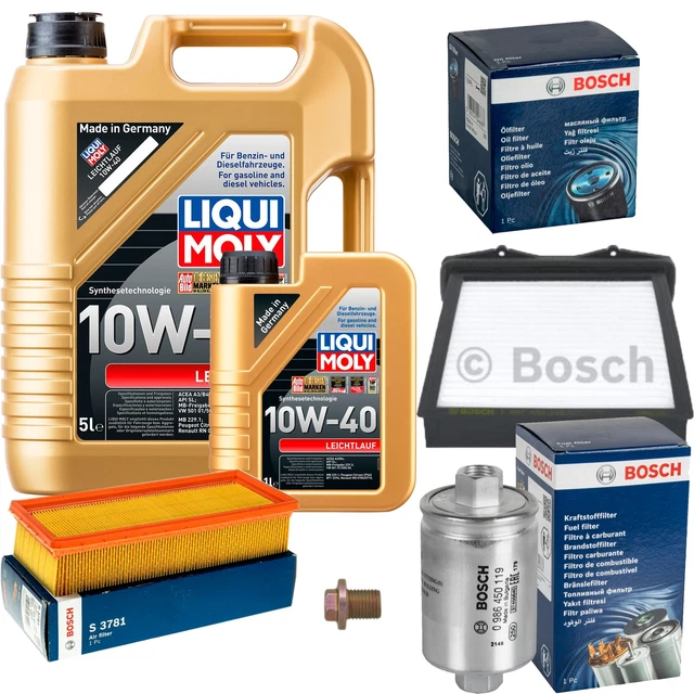 BOSCH INSPECTION SET 6 LIQUI MOLY Bon Fonctionnement 10W-40 pour Land EUR 120,94 - PicClick FR