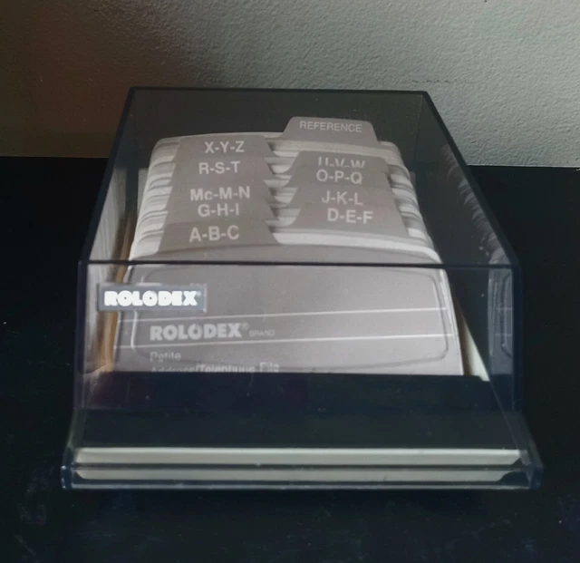 VINTAGE UNUSED ROLODEX S310-C Flip Top Address Telephone File Cards $13 ...