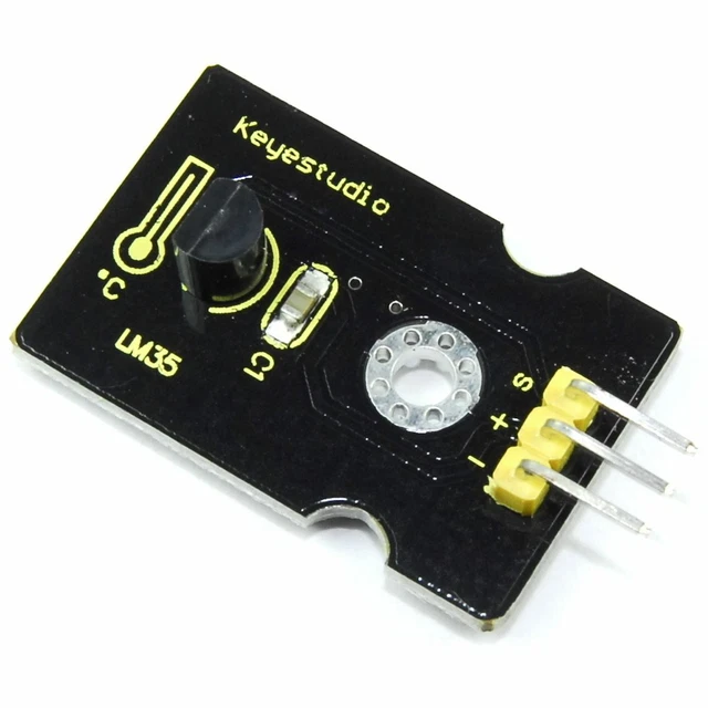 KEYESTUDIO LM35 TEMPÉRATURE Capteur Module KS-022 Arduino Analogue Flux ...