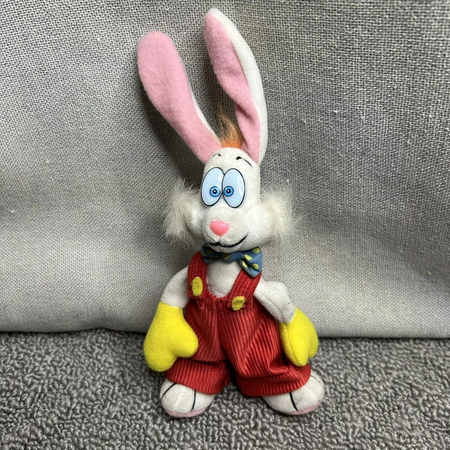 VINTAGE ROGER RABBIT Plush 8" Tall Applause 1987 Who Framed Roger ...
