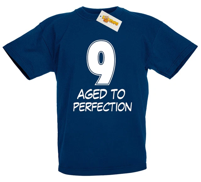 9 AGED PERFECTION T Shirt 9th Birthday Gifts Presents For 9 Year Old 9-aged-perfection-t-shirt-9th-birthday-gifts-presents-for-9-year-old