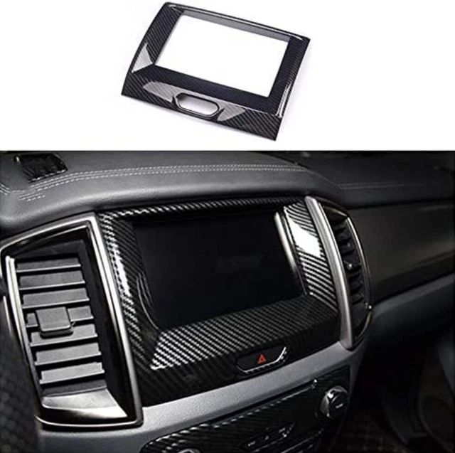 MOLDED CARBON FIBER GPS Navigation Dashboard Trim Cover Bezel For Ford ...