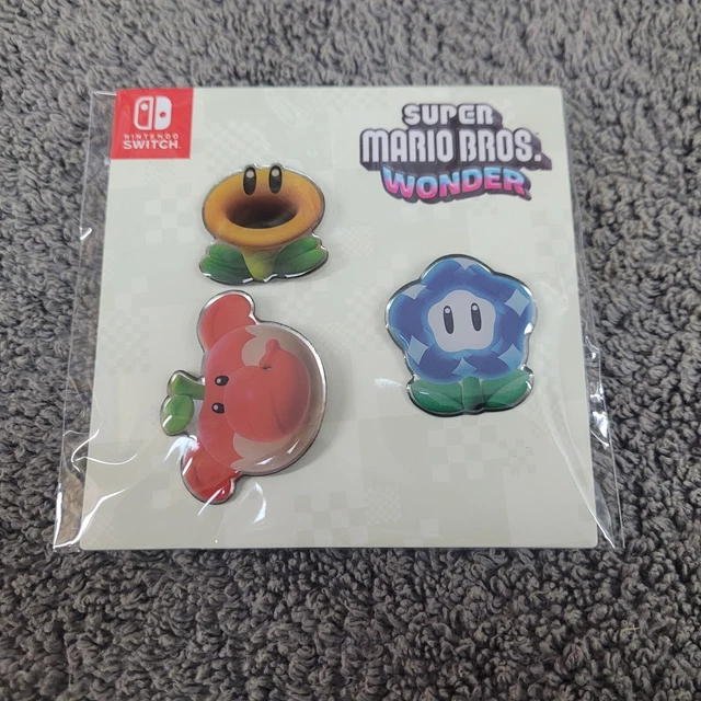 SUPER MARIO BROS Wonder PIN BADGES ONLY! Official Nintendo *RARE* *NO ...