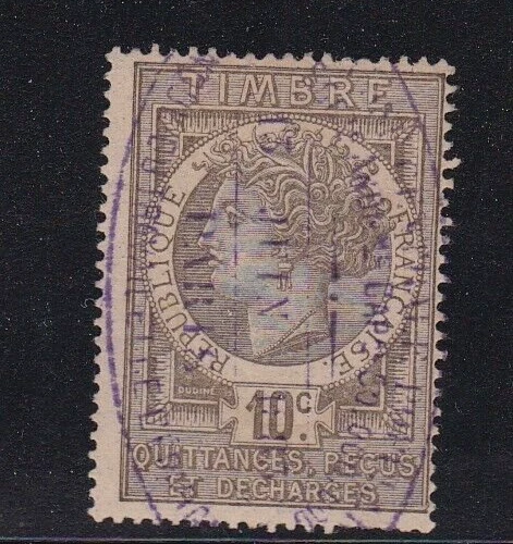 TIMBRE FISCAL FRANCE Quittances 10C. Superbe Cachet-Obl.tb-Voir Scan-Z081 EUR 1,00 - PicClick FR