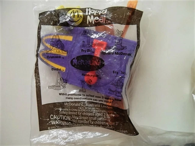 MCDONALD'S HAPPY MEAL Toys-Jibolba-Abby Mallard-Peter Pan-Grimace 2002 ...