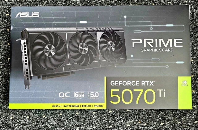 ASUS PRIME NVIDIA GeForce RTX 5070Ti OC 16GB VRAM £756.39 - PicClick UK