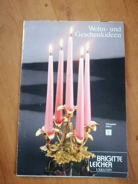 WOHN- UND GESCHENKIDEEN Brigitte Leicher kleiner Katalog DM-Zeiten ...