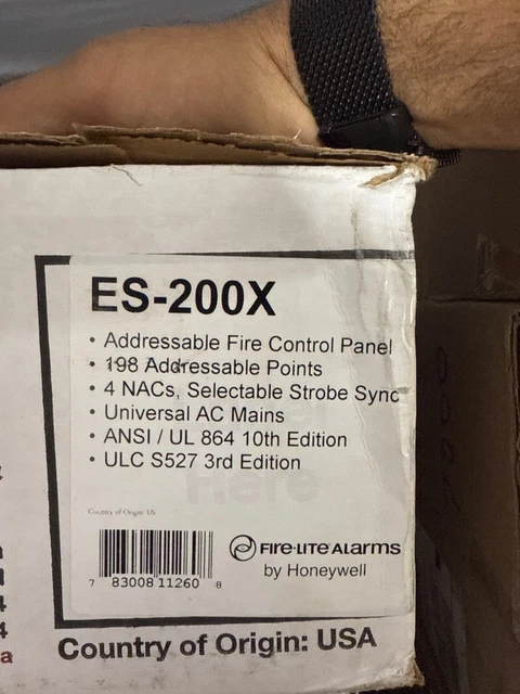ES-200X FIRE-LITE ADDRESSABLE Fire Alarm Control Panel $1,100.00 - PicClick