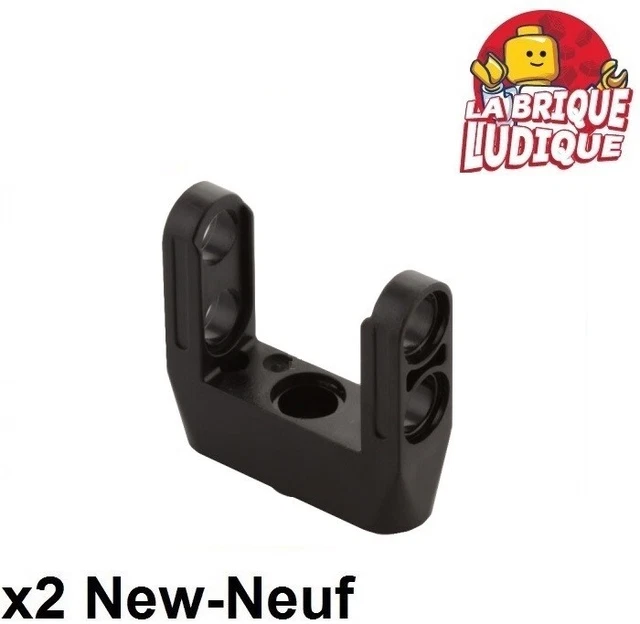 LEGO TECHNIC 2X pin connector toggle joint smooth bouble noir/black ...