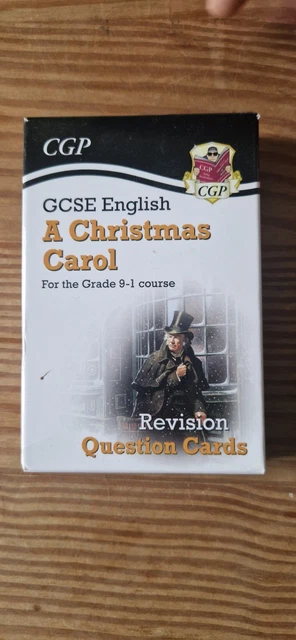 CGP AQA GCSE English A Christmas Carol Revision Question Flash Cards £3 ...