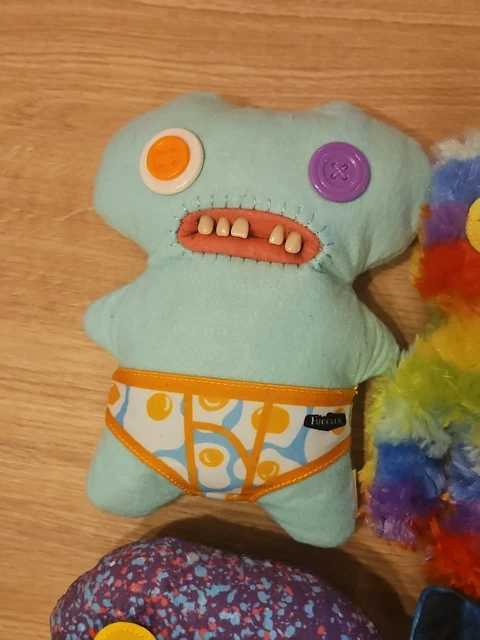 FUGGLER BUNDLE X4 Misfits Fart Face Rainbow Budgie Gaptooth Soft Toy ...
