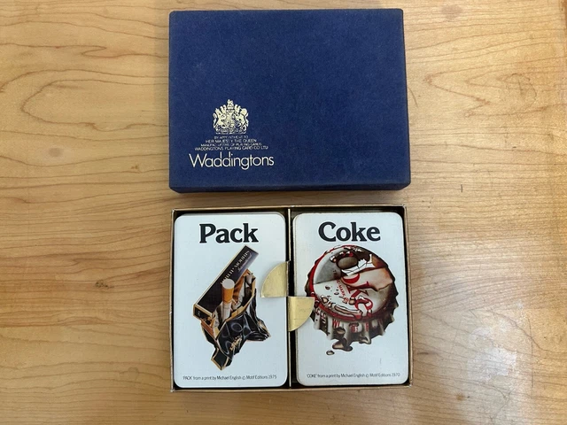 WADDINGTONS PACK / Coke Playing Cards Double Deck 70s $49.99 - PicClick