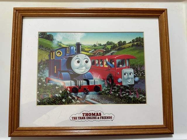 THOMAS & FRIENDS Wooden Railway Train Chroma Cel WALL ART Framed ...