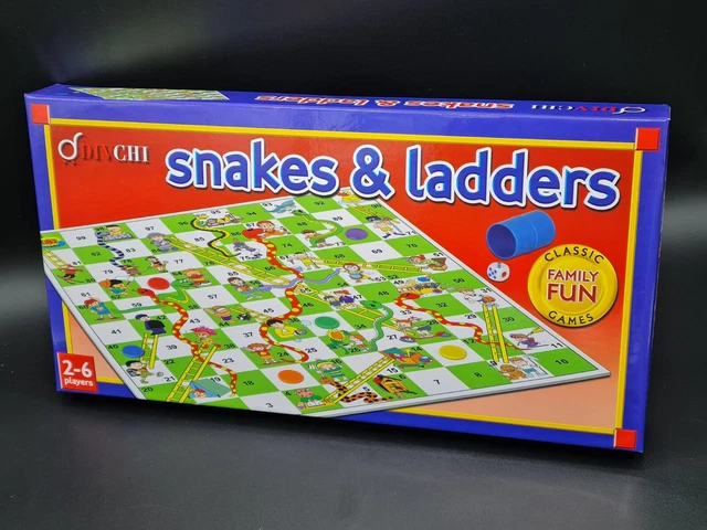 DIVCHI TRADITIONAL SNAKES and Ladders Board Game for Kids & Adults £9. ...