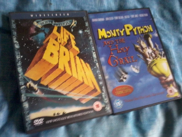 MONTY PYTHON MOVIES DVD Set - Life of Brian, Meaning of Life, The Holy ...