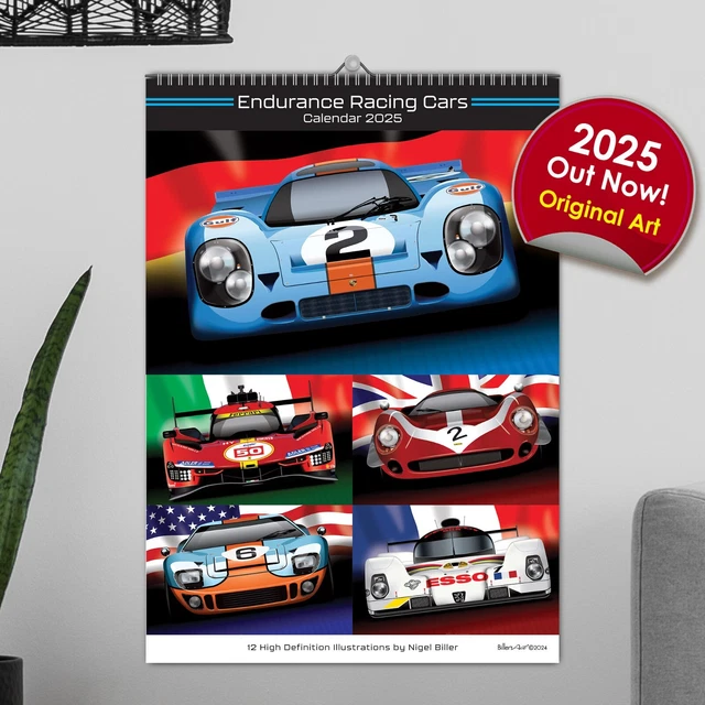 WEC ENDURANCE RACING Car 2025 Calendar Classics - Le Mans £25.00 ...
