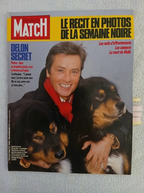 PARIS MATCH N°1960 19/12/1986 Delon Jj Annaud S.bonnaire P.perret I ...