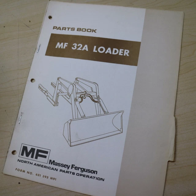MASSEY FERGUSON MF 32A Industrial Tractor Front Loader Parts Manual ...