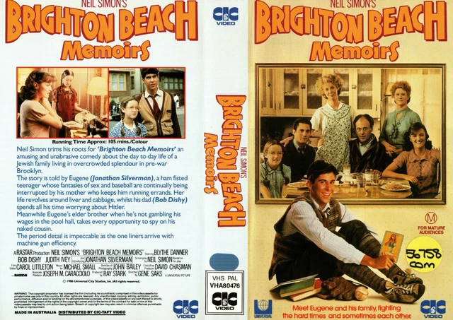 BRIGHTON BEACH MEMOIRS - Silverman - VHS - PAL -USED-Cleaned-Original ...