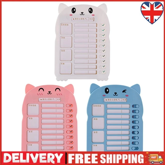 DAILY ROUTINE CHART Detachable Daily Schedule Board Cute Essential ...