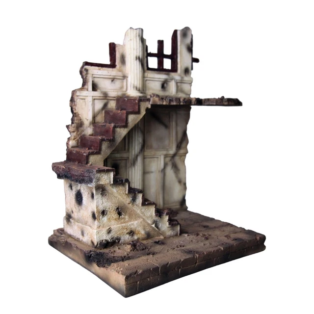 1/12 BUILDING RUINS Model DIY Scenery Layout Collection Sand Table ...